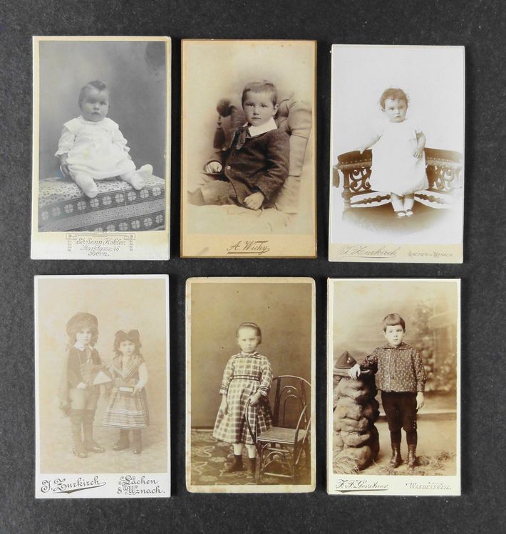 Lot antike Fotos KINDER, um 1870/1915, zusammen 6 Stk. | Kaufen auf Ricardo