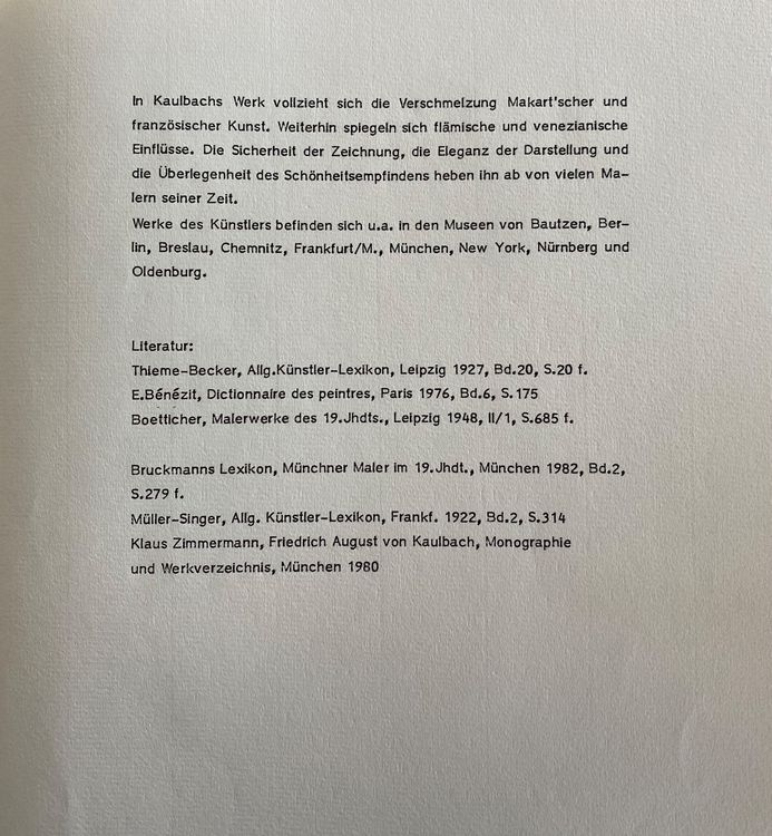 Wichtiges Gemälde von Friedrich August Kaulbach, 1850 - 1920 (Gebraucht) in Zuzwil SG für CHF ...