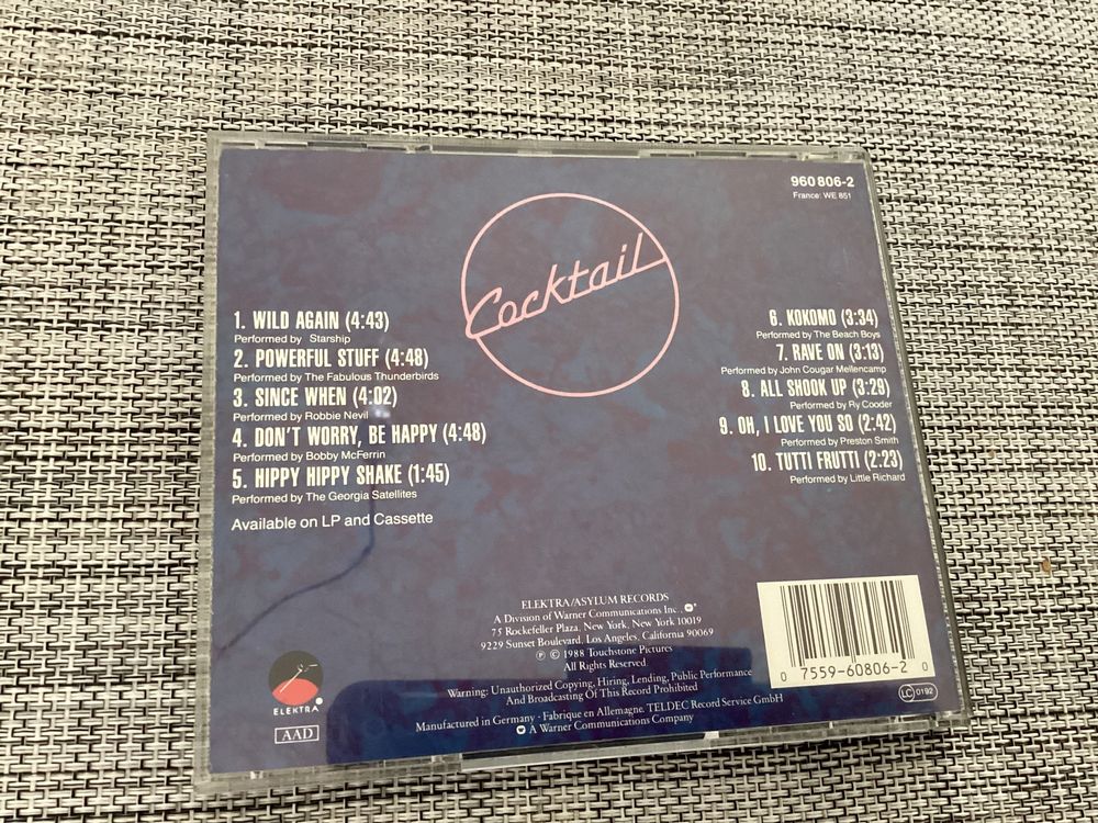 Various – Cocktail (Original Motion Picture Soundtrack) (Gebraucht) in ...