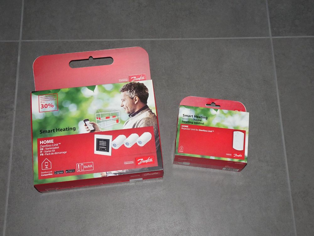 Danfoss Heizkörperthermostat HOME STARTER PACK + Repeater (Neu und ...