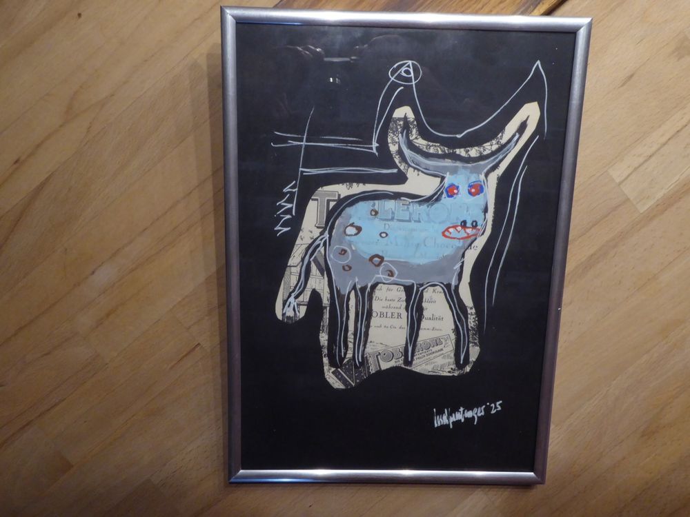 Swiss Abstrakte Kunst Mischtechnik/Collage Signiert (Gebraucht) in Uzwil für CHF 27 – mit ...