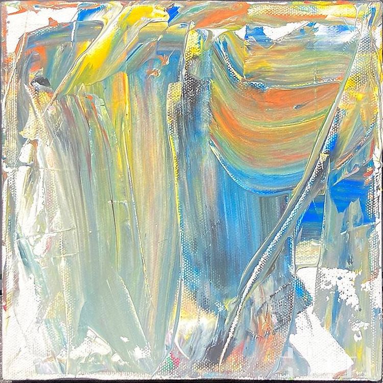 Abstrakte Kunst, Original Acrylgemälde, 20x20cm, Unikat (Neu (gemäss Beschreibung)) in balzers ...