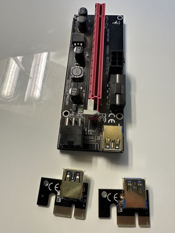 PCIe Riser Karte Adapter USB 3.0 Mining Bitcoin ETH GPU neu | Kaufen auf Ricardo