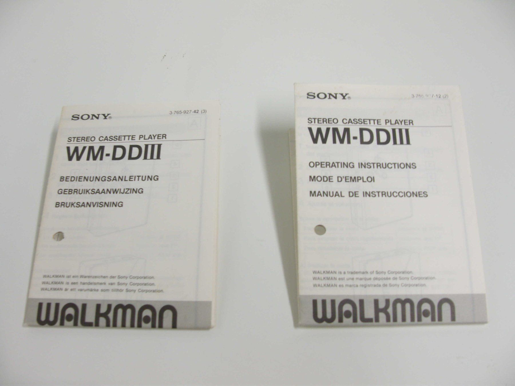 Sony Walkman WM-DDIII Bedienungsanleitung, Top Zustand! (Gebraucht) in ...