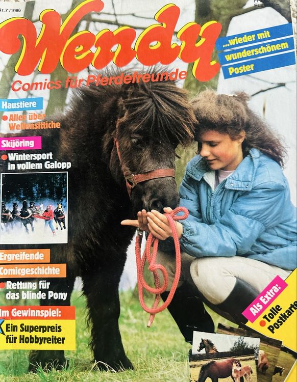 Rarität!!! Wendy Pferde Comics für Pferdefreunde Nr. 7 1986 (Gebraucht ...