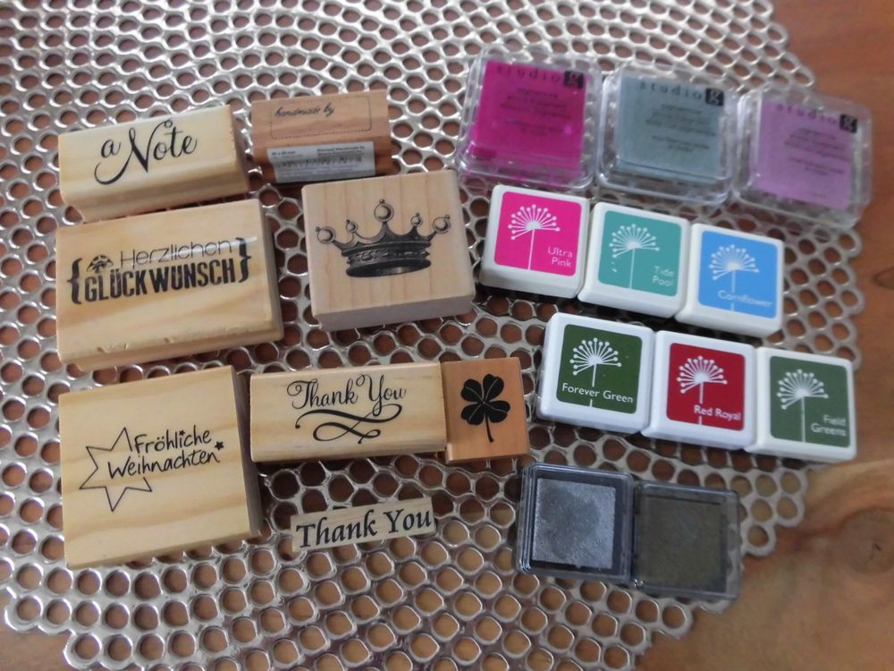 Stamps and stamp ink set/Stempel | Kaufen auf Ricardo