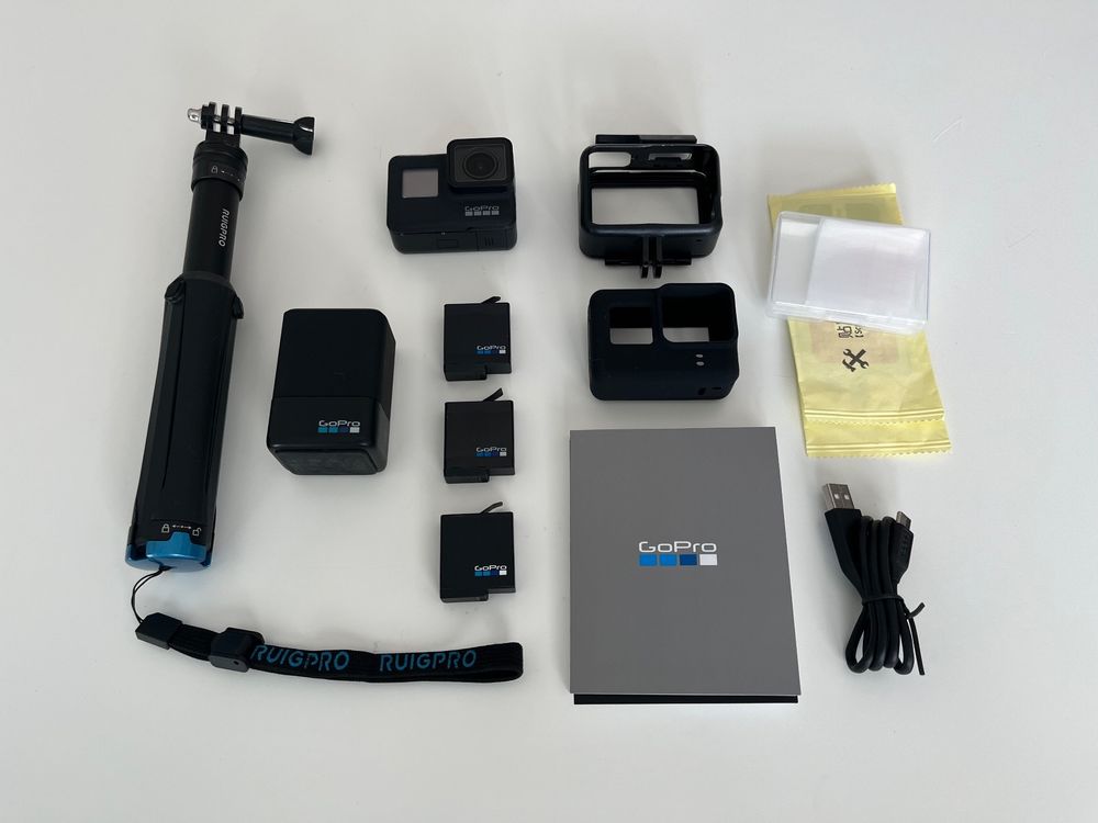 GoPro Hero 7 Black (4k, 60p, Wi-Fi) mit zahlreichem Zubehör | Kaufen ...