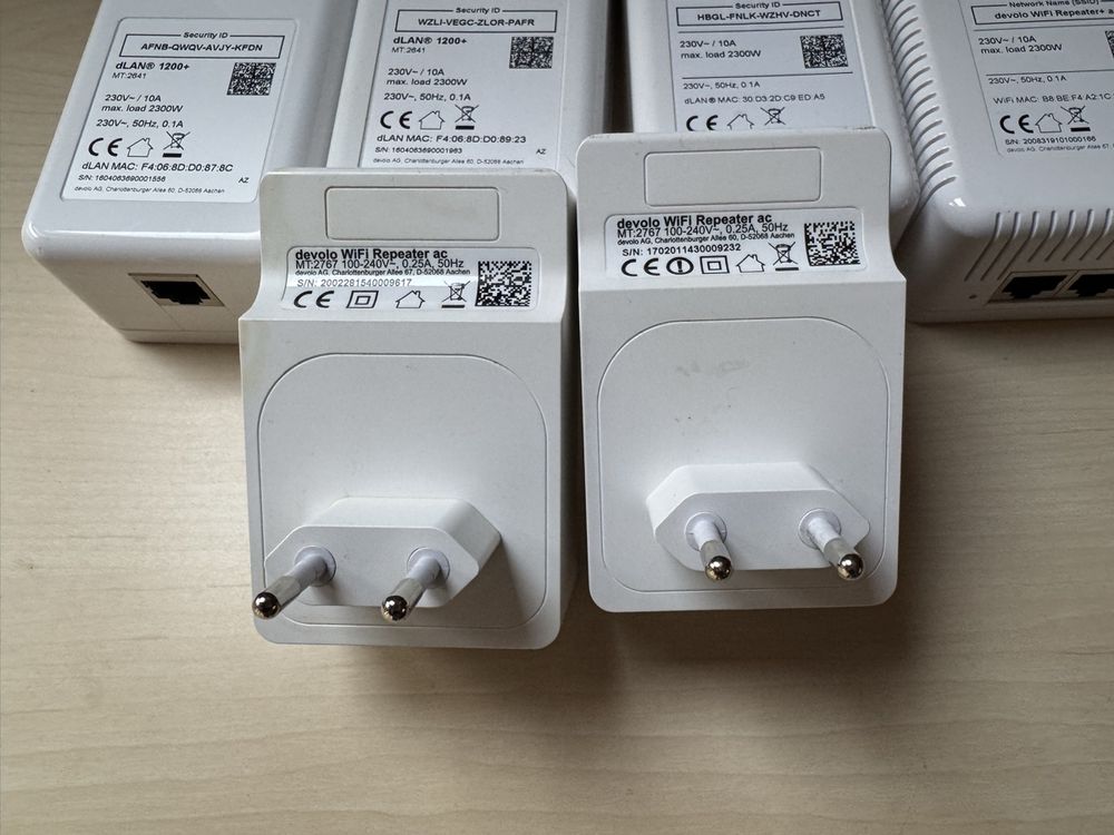 Devolo dLAN 1200+ WiFi Repeater Set, Top Zustand! (Gebraucht) in ...