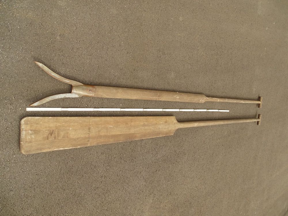 Weidling Ruder Stachel Fährboot Holzruder, Ruderboot, Boot (Gebraucht ...