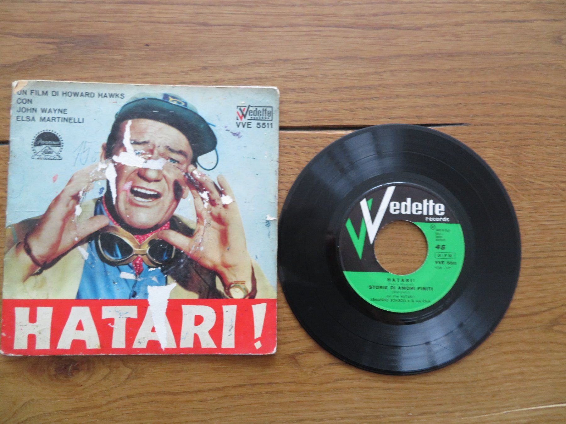 Original Vinyl Single Hatari! John Wayne ARMANDO SCIASCIA (Gebraucht ...