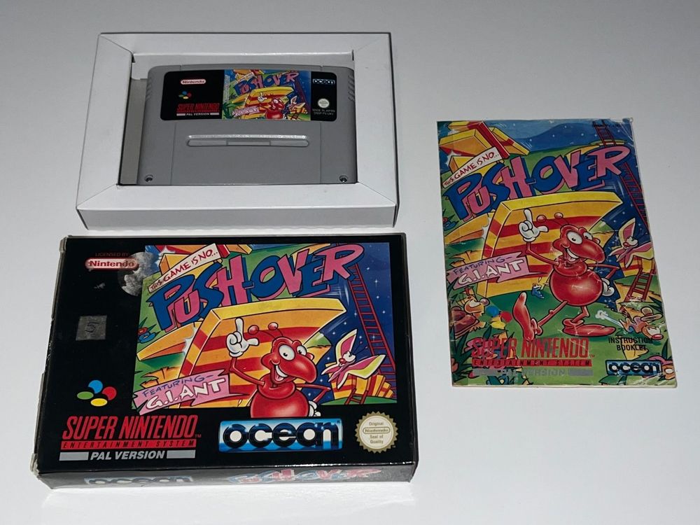 Super Nintendo (SNES) Spiel - Push-Over / PushOver (OVP) | Kaufen auf ...