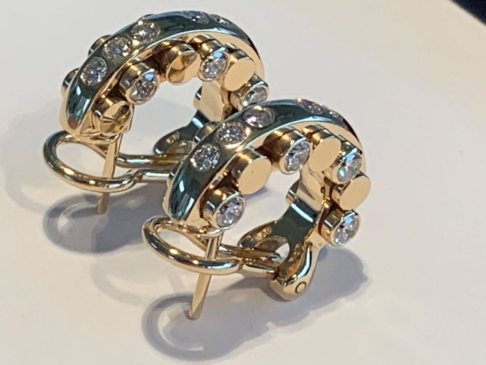 Original Bucherer Dizzler Ohrringe mit Diamanten, wie neu (Gebraucht ...