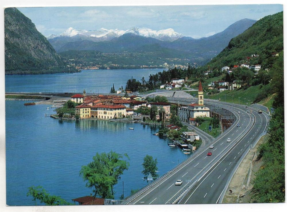 BISSONE Lago di Lugano con l'autostrada (Gebraucht) in Jona für CHF 3.9 ...