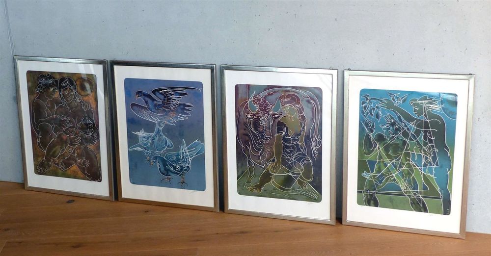 Hans Erni: Jahr des Friedens, 4 Lithos | Kaufen auf Ricardo