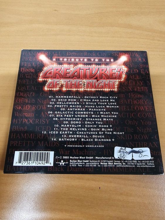 CD - Various – A Tribute To The Creatures Of The Night (Gebraucht) in ...