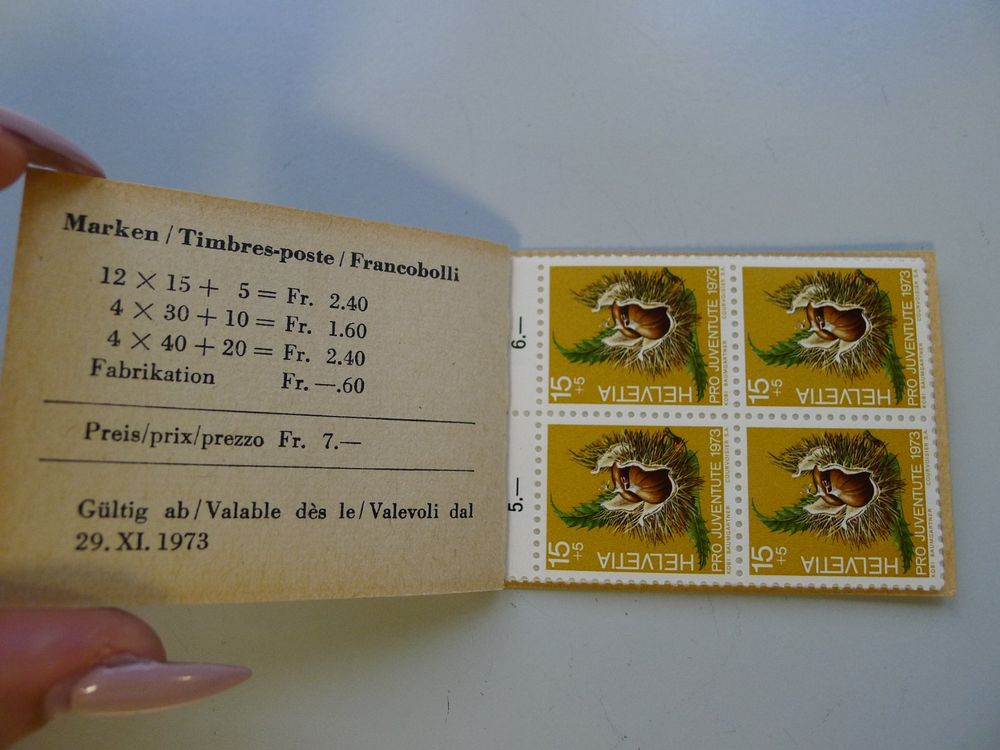 1973, Markenheft PJ Nr.22 postfrisch ** + vollständig ab 1.- (Gebraucht ...