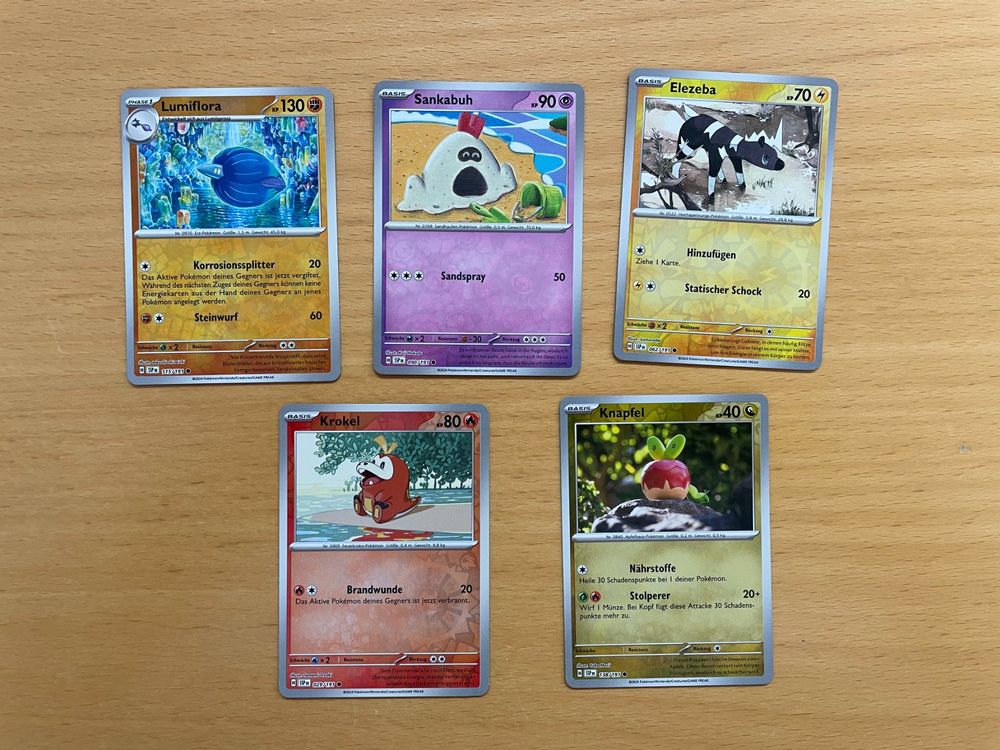 Pokemon Reverse Karten Set (Versand gratis) (Neu (gemäss Beschreibung)) in Chur für CHF 1 – mit ...