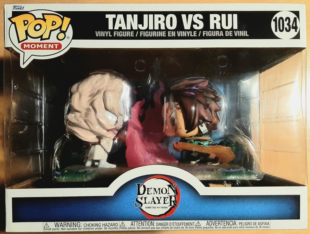 Funko Pop Demon Slayer Tanjiro VS Rui (Neu und originalverpackt) in ...