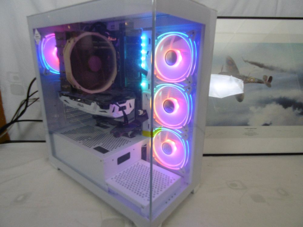 Weisser RGB Gaming PC Intel i7 Geforce 1 TB NVME SSD W11 pro | Kaufen ...