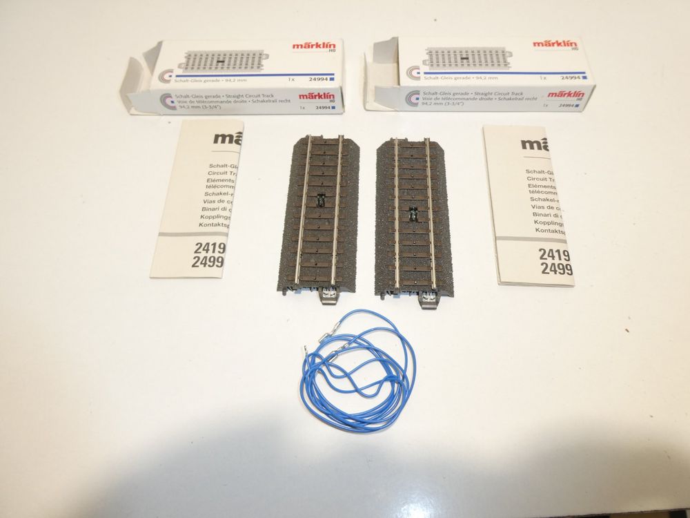 2 Märklin C-Gleis Schiene Schaltgleis HO 24994 (Neu (gemäss ...