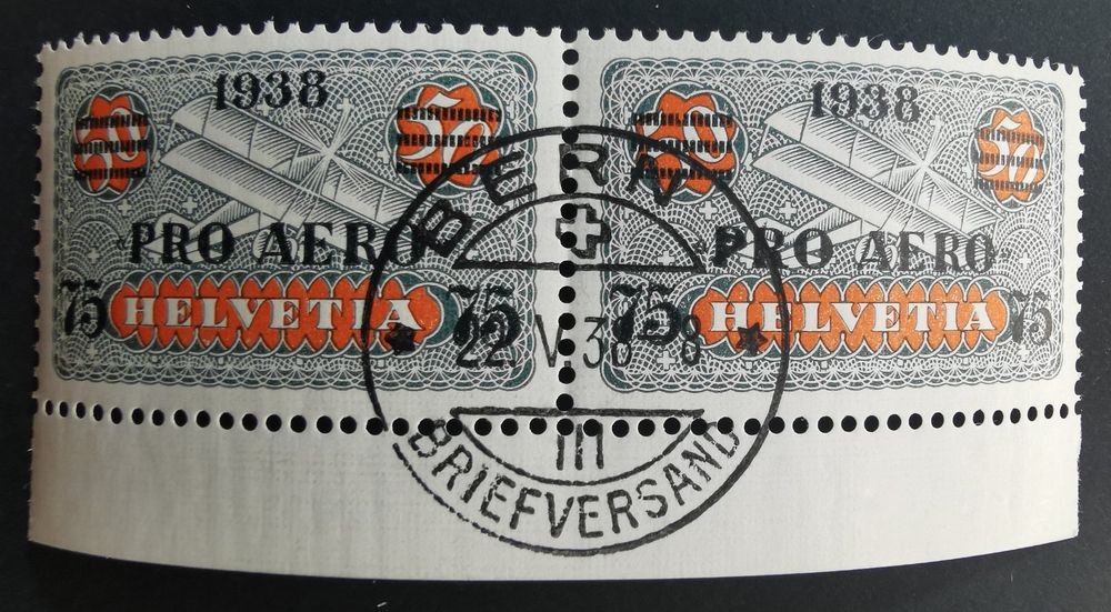 TR61 Timbre Suisse 1938 Oblitere - Pro Aero (Gebraucht) in Cousset für CHF 1.6 – mit Lieferung ...