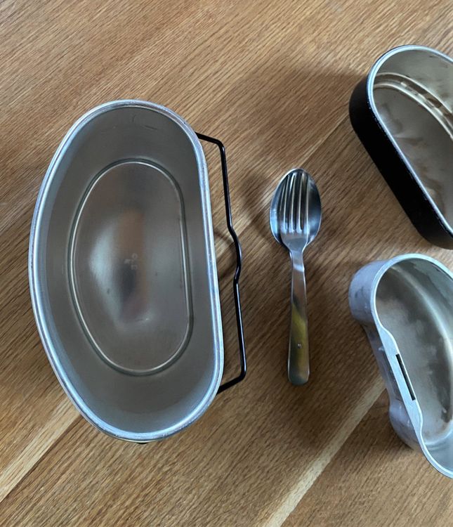 neue Schweizer Armee Militär Gamelle 1982 SIGG mit Besteck | Kaufen auf Ricardo