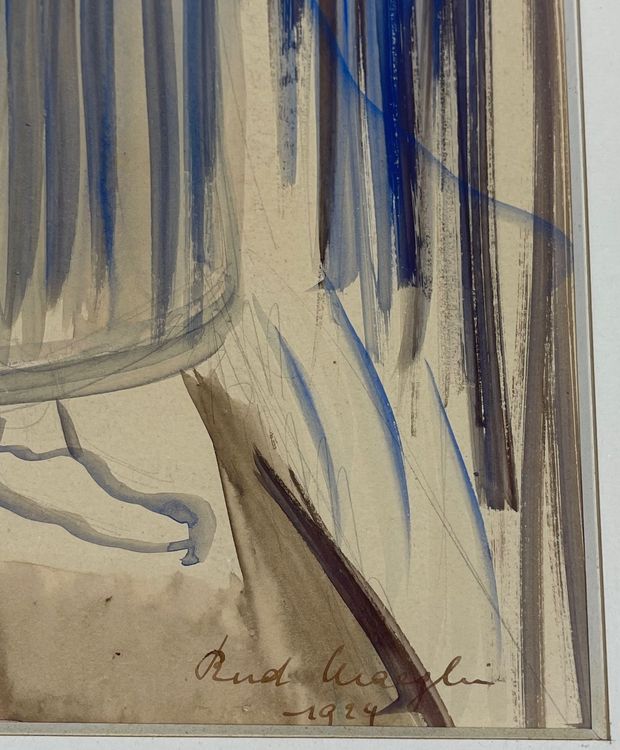 Rudolf Maeglin grosses Gouache (Gebraucht) in Root für CHF 355 – mit Lieferung auf Ricardo kaufen