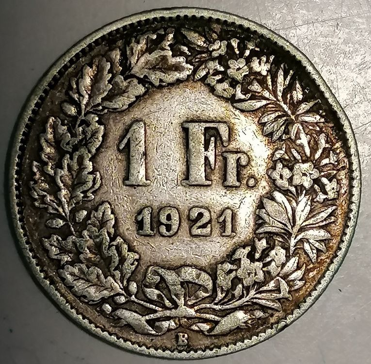 1 Franken Schweiz 1921 (Gebraucht) in Stalden (Sarnen) für CHF 10 – mit Lieferung auf Ricardo kaufen