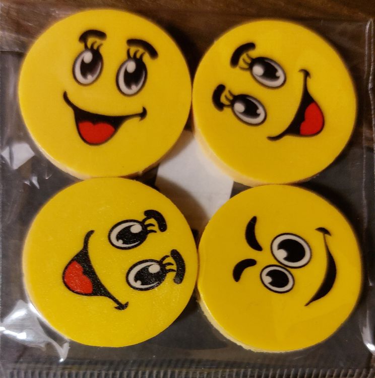 Radiergummi Smileys 4er | Kaufen auf Ricardo