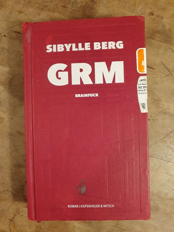 GRM Brainfuck - Sibylle Berg (Gebraucht) in Zürich für CHF 5 – nur ...