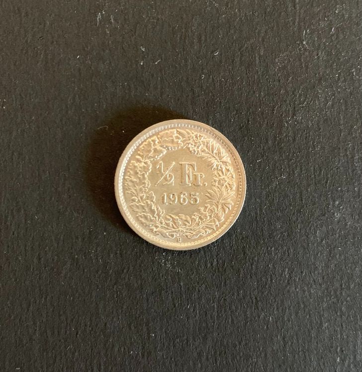 1965 Münze 50 Rappen Silber (Gebraucht) in Eggersriet für CHF 1 – mit ...