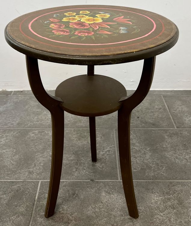 Alter Beistelltisch Blumentisch Bauernmalerei (Gebraucht) in Reigoldswil für CHF 49 – nur ...