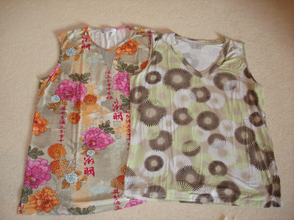2x farbige Sommer Tops, gute Qualität, Grössen 46 | Kaufen auf Ricardo