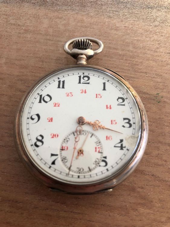 Antike Taschenuhr Echt Silber 50 mm | Kaufen auf Ricardo
