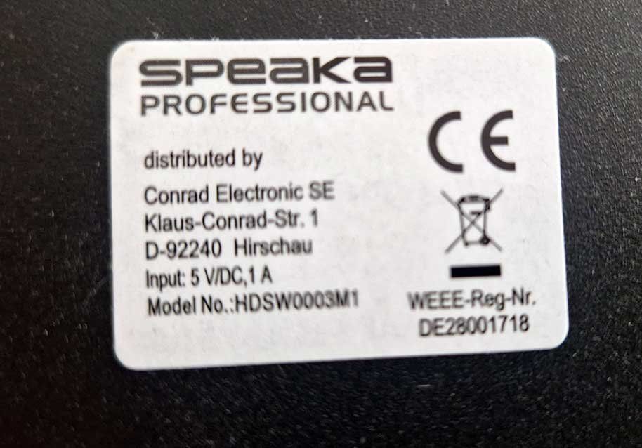 HDMI Switch 3 x 1 mit Audio Extractor 3840x2160 S/PDIF 4K (Gebraucht ...