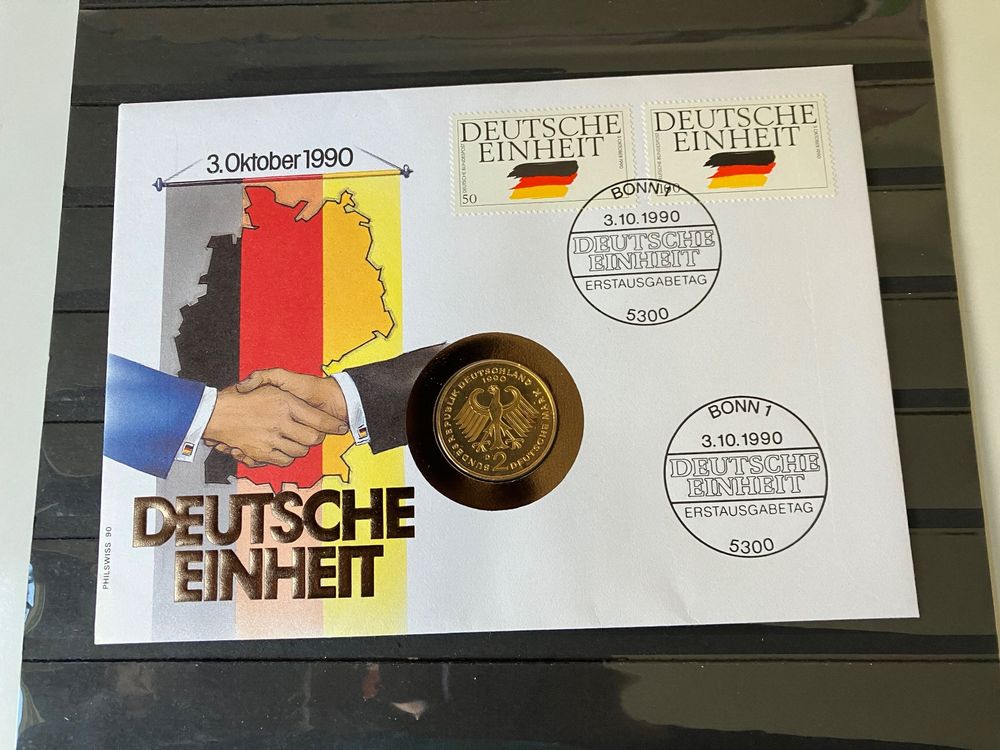 Numisbrief Deutsche Einheit 1990 / goldig | Kaufen auf Ricardo