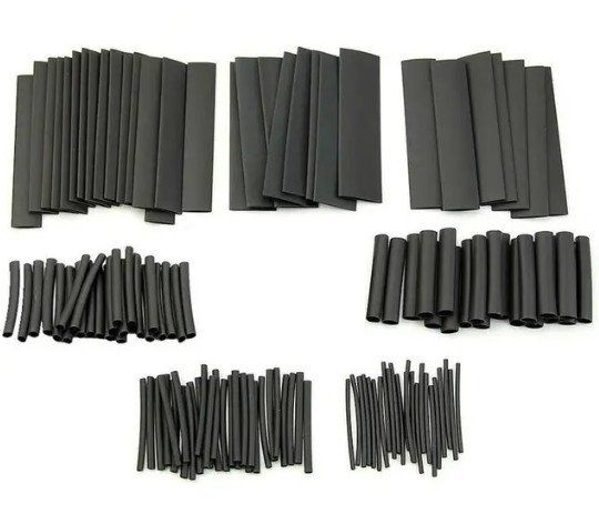 Assortiment de gaine thermo-rétractable - Noir 127 pièces (Neu (gemäss ...