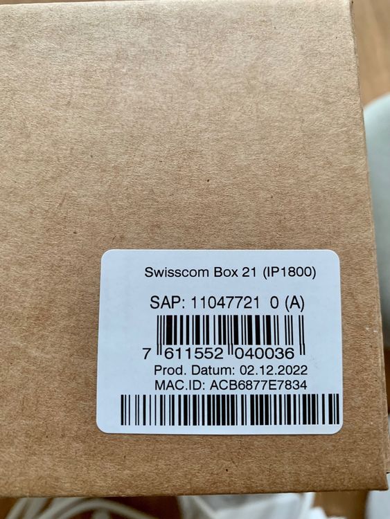 Swisscom Box 21 | Kaufen auf Ricardo