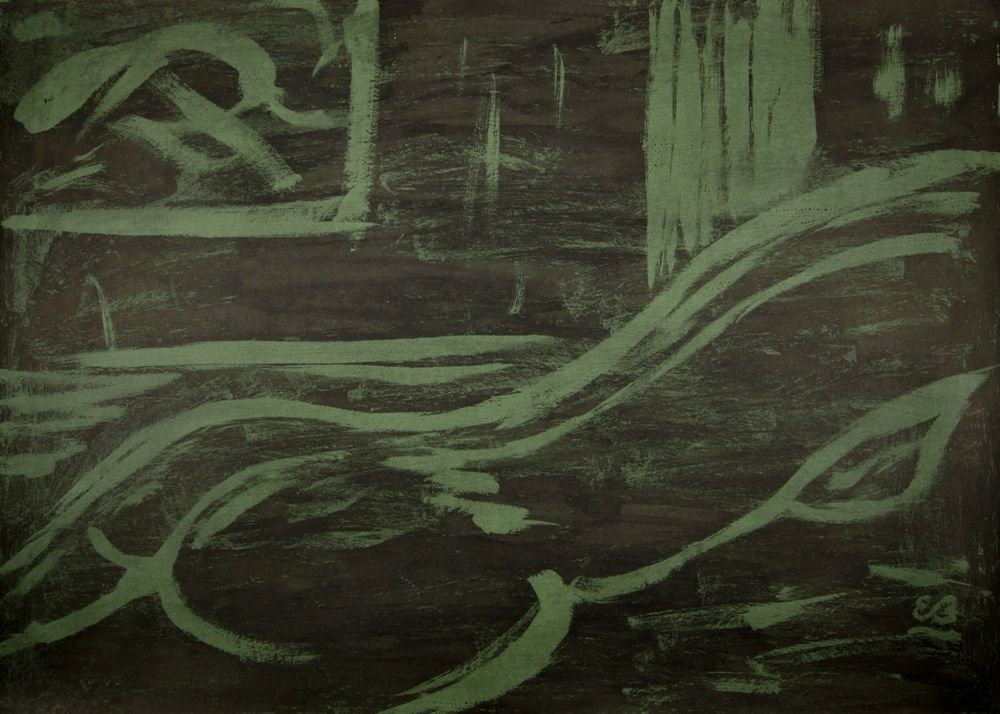 Tuschezeichnung: Dark green (Neu (gemäss Beschreibung)) in Fribourg für CHF 5 – mit Lieferung ...