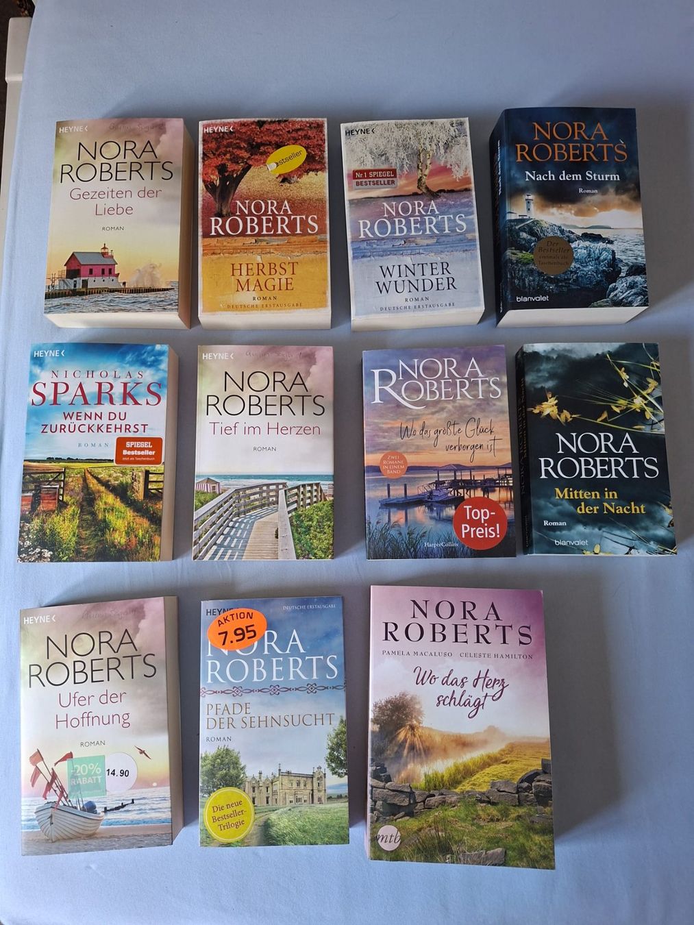 11 Romane: Nora Roberts & Nicholas Sparks, Top! (Gebraucht) in Malix ...