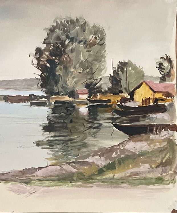 Rudolf Müller (1892-1972) Gouasch Landschafts Gemälde (Gebraucht) in Root für CHF 5 – mit ...