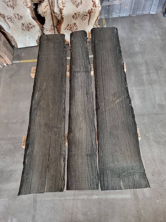 Mooreiche Bretter Unikat Edelholz Deko Tisch 3 Stk 32 mm Set (Gebraucht ...