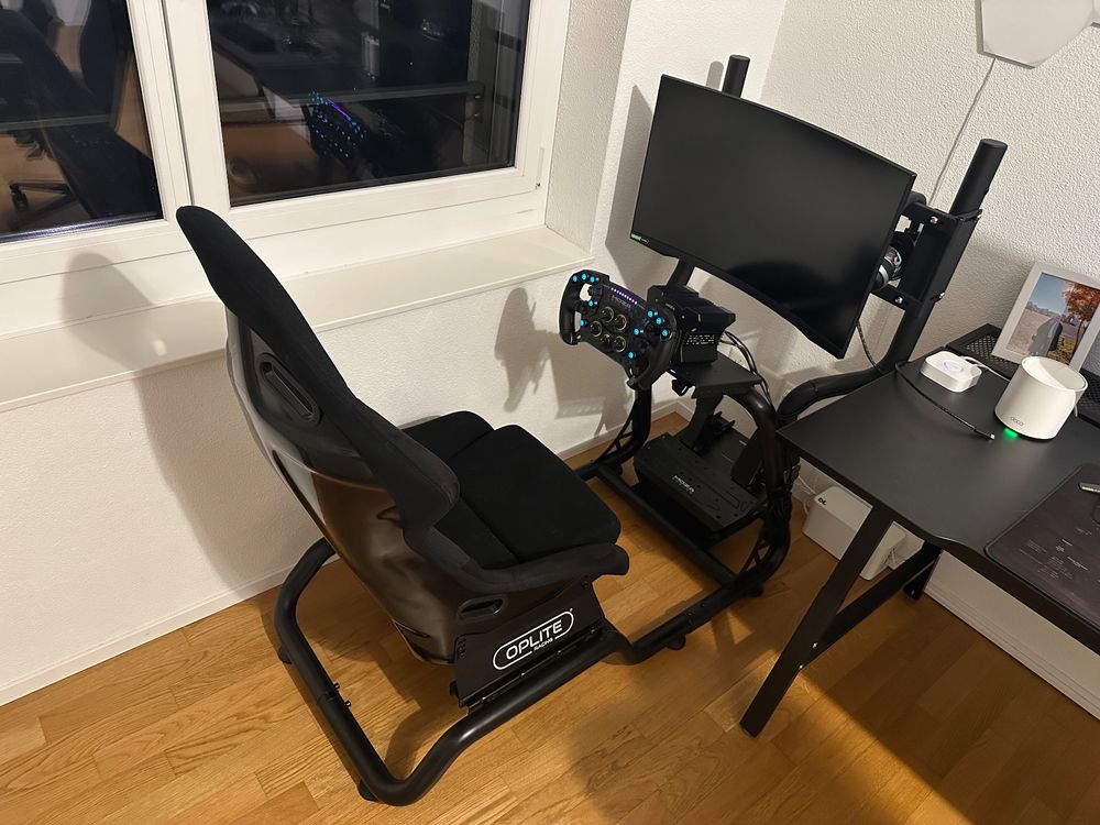 Sim Rig (Oplite GTR S3) inkl. Monitor (Samsung Odyssey G7) (Gebraucht ...