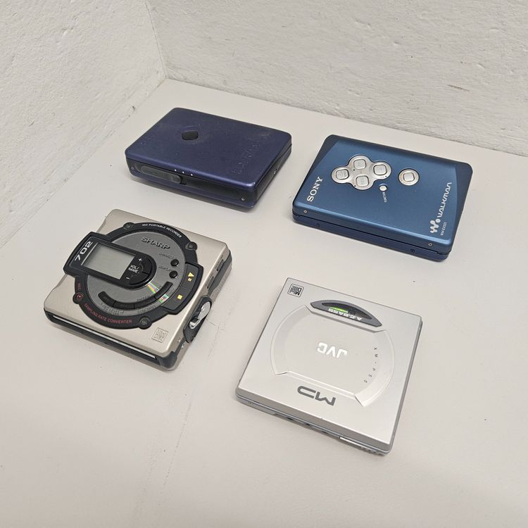 MiniDisc Player / Walkman Lot: Sony, Sharp, JVC -für Bastler (Gebraucht ...