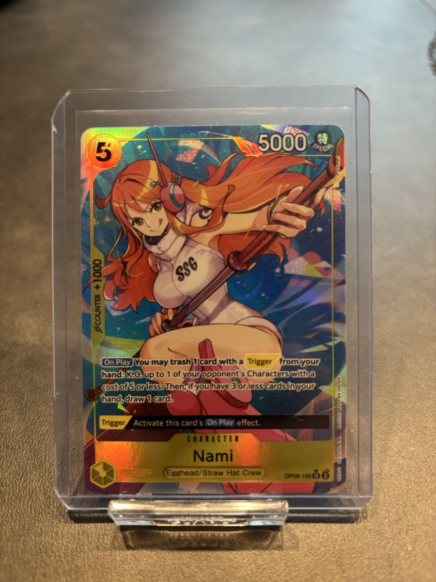 🇺🇸One Piece Card Game - Nami OP08-106 *SR AA NM🇺🇸 (Neu (gemäss ...