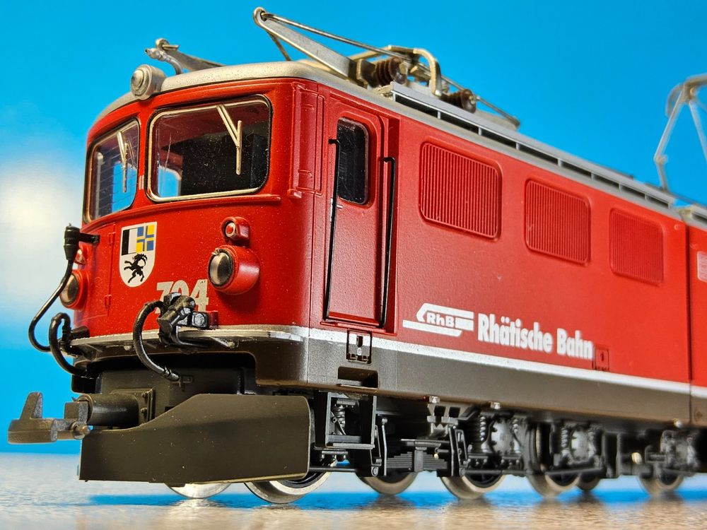 RhB E-Lok Ge 6/6 II _ 704 DAVOS _ Bemo 1254/1 Vitrinenmodell (Gebraucht) in Uerikon für CHF 212 ...
