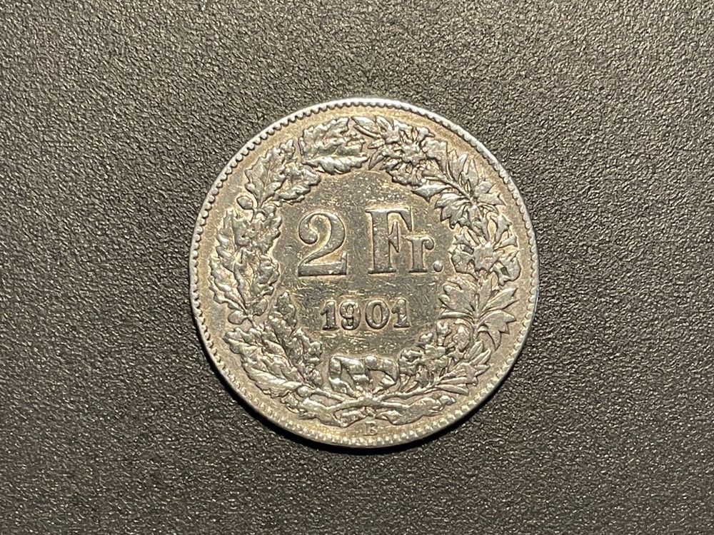 2 Franken Münze, 1901, ss+ (Gebraucht) in Andeer für CHF 200 – mit Lieferung auf Ricardo kaufen