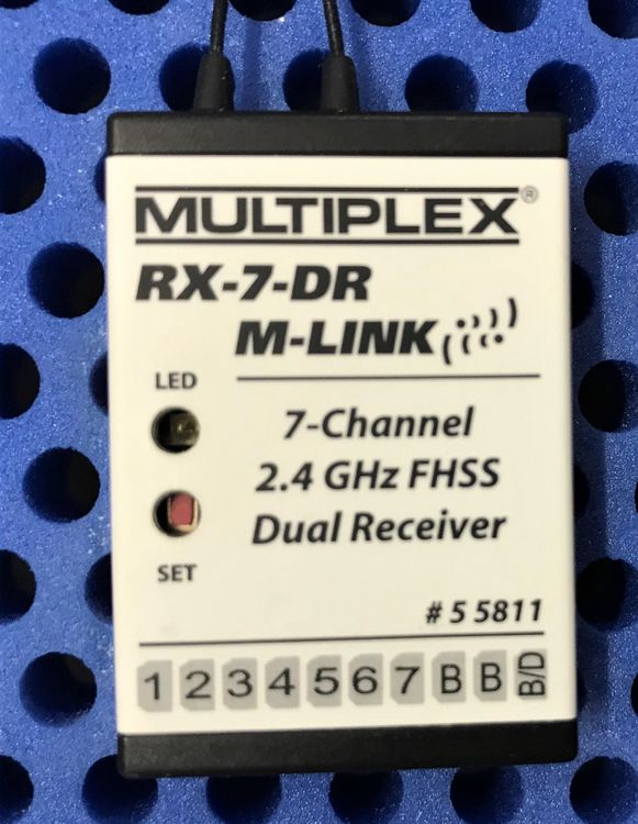 Empfänger RX-7-DR "M-LINK 2.4GHz", Multiplex # 55811 (Gebraucht) in ...