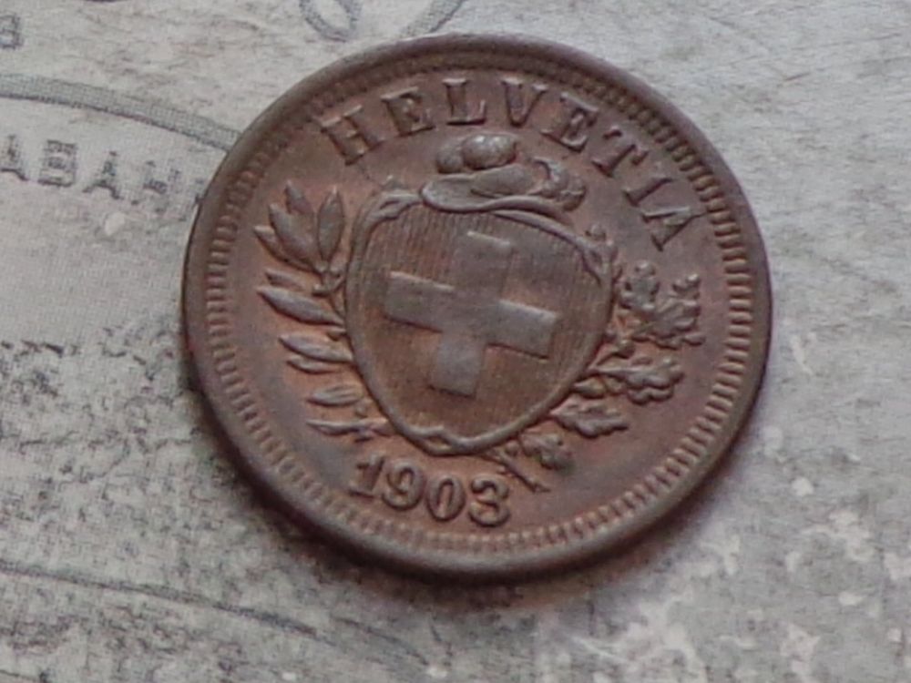 1 ct 1903 B - Très belle pièce Rare (Gebraucht) in Pully für CHF 48 – mit Lieferung auf Ricardo ...