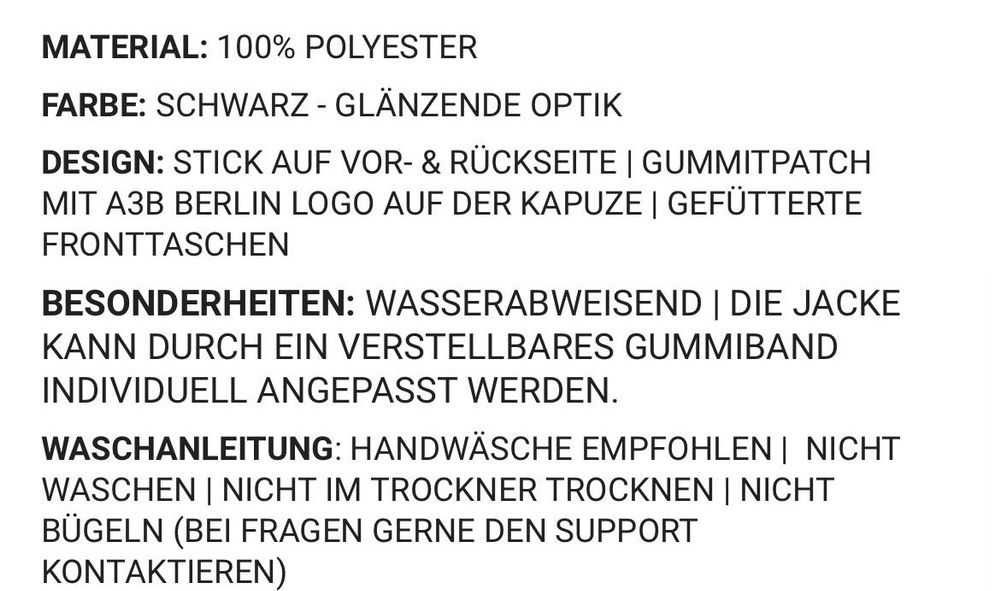 THEA3B Shiny Puffer Jacked (Neu und originalverpackt) in für CHF 50 ...